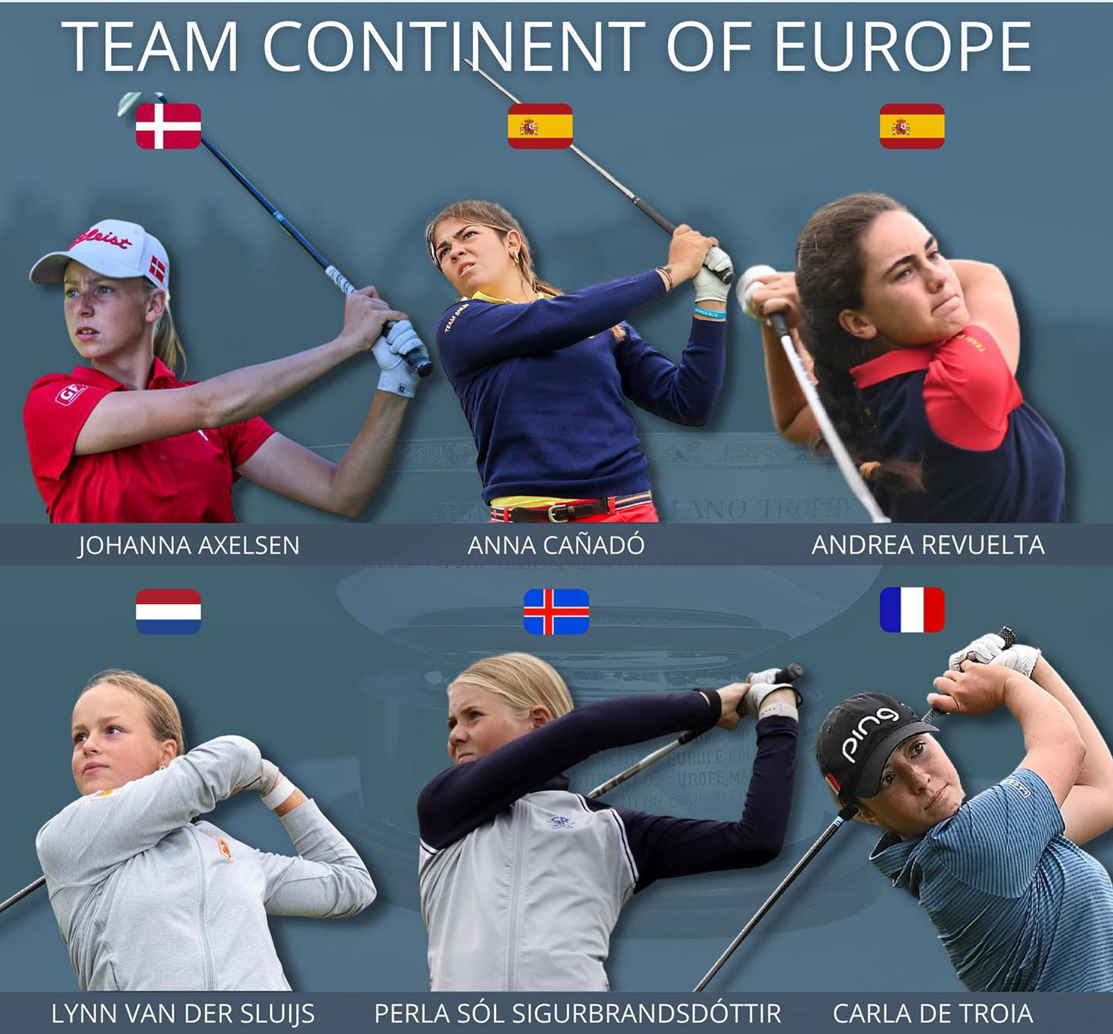 Perla Sól stóð sig vel á fyrri degi með Evrópuliðinu - Kylfingur